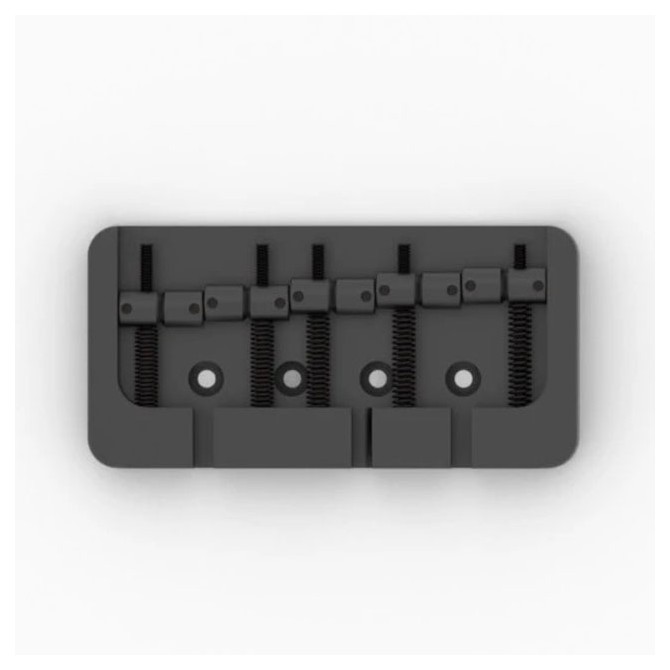Hipshot B-Style Brass 5 String Bass Bridge - Black - .708" 18mm Spacing ...