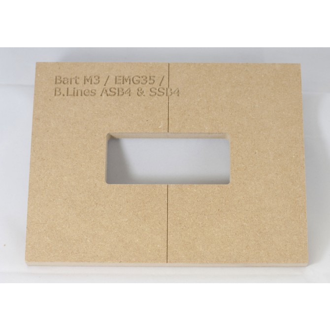 Mike Plyler Pickup Routing Template for Bart M3/EMG35/B.Lines ASB4 ...